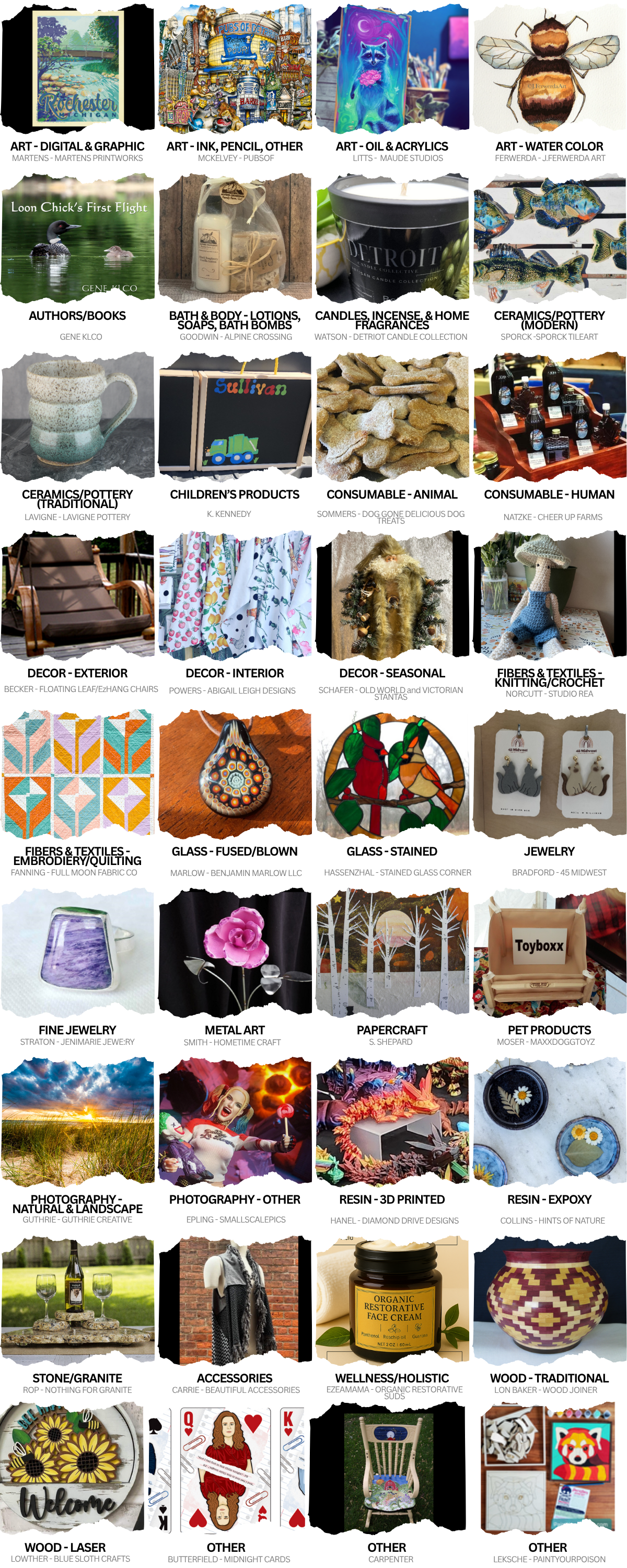 Food, Entertainment, and Artists Lists | UAB Events